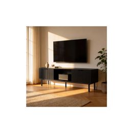 Home Deluxe TV-Schrank NYLA Schwarz - 160 x 43 cm