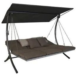 Hollywoodschaukel "Luxus Smart olive", gr&uuml;n (olive, olive), B:210cm H:160cm T:145cm, Obermaterial: 100% Polyester, Angerer FREIZEITM&Ouml;BEL, Hollywoodschaukeln, BxTxH: 210x145x160 cm