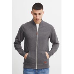 Sweatjacke Blend "BHArco", Herren, Gr. S, pewter mix, Sweatware, 60% Baumwolle, 40% Polyester, unifarben, regular fit normal, ohne Ausschnitt, eingesetzt Rippb&uuml;ndchen, Sweatjacken Sweatjacke, Collegejacke mit Fleece-Innenseite