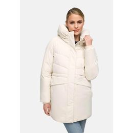 Winterjacke Marikoo "Delilah", Damen, Gr. L, cream, Obermaterial: 100% Polyester; Futter: 100% Polyester; Wattierung: 100% Polyester; &Auml;rmelfutter: 100% Polyester, Jacken Winterjacke, mit kuschelig warmem Teddyfleece und hohem Kragen