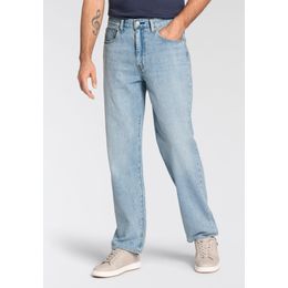 Levi's Loose-fit-Jeans LEVI'S "568 STAY LOOSE", Herren, Gr. 36, L&auml;nge 34, blau (varsity academia ltw), Denim/Jeans, Obermaterial: 82% Baumwolle, 18% Leinen, loose fit lang, Jeans, mit Leinenanteil