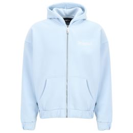 Sweatjacke DROPSIZE "Dropsize Herren Super Heavy Oversize Blank Zip Hoodie", Herren, Gr. M, babyblau, 100% Baumwolle, Sweatjacken Sweatjacke