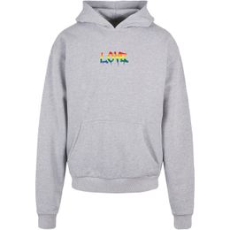 Kapuzensweatshirt Merchcode "Merchcode Love TeddyOversized Hoody", Herren, Gr. L, grau, 100% Baumwolle, bedruckt, Sweatshirts