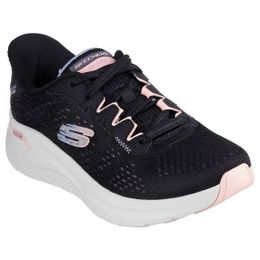 Slip-On Sneaker Skechers "ARCH FIT 2.0", Damen, Gr. 43, schwarz, meliert, Textil, Schuhe, Freizeitschuh mit Slip-ins mit Schn&uuml;rung