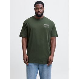 Jack & Jones PlusSize T-Shirt "JJEURBAN EDGE STUDIO TEE SS SN PLS", Herren, Gr. 5XL, duffel bag detail:2, Jersey, Obermaterial: 100% Baumwolle, JACK & JONES PLUSSIZE, bedruckt, relaxed fit normal, Rundhals, Shirts T-Shirt, mit Logobranding