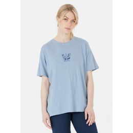 T-Shirt WHISTLER "Hockley", Damen, Gr. 38, blau (hellblau), 100% Baumwolle, bedruckt, normal, Rundhals, Shirts T-Shirt, mit atmungsaktiver Eigenschaft