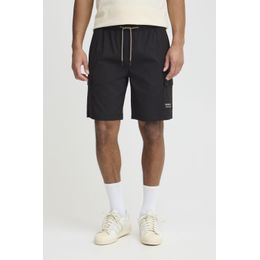 Cargoshorts Blend "BHEdgar", Herren, Gr. L, US-Gr&ouml;&szlig;en, schwarz, 97% Nylon, 3% Elasthan, bedruckt, Basic, normal normal, Hosen, L&auml;ssige Cargo-Shorts mit Taschen