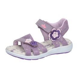 Sandale Lico "Sandale Cassandra V", M&auml;dchen, Gr. 26, lila, Leder, Schuhe Sandale