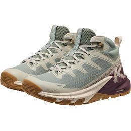 Outdoorschuh Keen "TARGHEE APEX MID WP", Damen, Gr. 41, lily pad, fig, Textil, Schuhe Outdoorschuh, wasserdichter und atmungsaktiver Wanderschuh