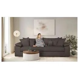 Big-Sofa Home Affaire "Soft&Cosy XL, B: 246 cm - OTTO. Verl&auml;ssliche Qualit&auml;t.", dunkelbraun, B:246cm T:123cm, 100% Polyester, Sofas, Big-Sofa, Mega-Sofa, Cord oder Chenille-Struktur, mit Federkern & 4 Zierkissen, Topseller