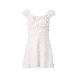 Hollister Kleid Damen Gr&ouml;&szlig;e 40 rosa / wei&szlig; Winterkleid