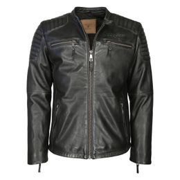 Lederjacke Top Gun "TG20193086", Herren, Gr. 52L, schwarz, Obermaterial: 100% Leder, Lamm / Futter: 100% Polyester, Jacken