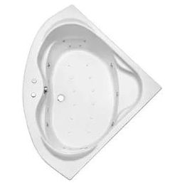 Whirlpool-Badewanne Ottofond "Madras", wei&szlig;, B:145cm L:145cm, Sanit&auml;racryl, Badewannen, 145 cm
