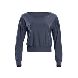 Longsleeve WINSHAPE "LS003LS", Damen, Gr. XS, grau (anthrazit), 85% Polyester, 15% Elasthan, U-Boot-Ausschnitt, Shirts, Functional Light and Soft