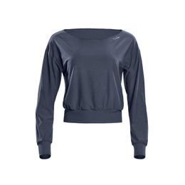 Longsleeve WINSHAPE "LS003LS", Damen, Gr. L, grau (anthrazit), 85% Polyester, 15% Elasthan, U-Boot-Ausschnitt, Shirts, Functional Light and Soft