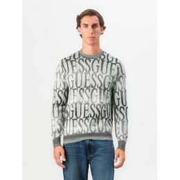 Guess Pullover 'JOSHAWA' Herren Gr&ouml;&szlig;e M grau / hellgrau / dunkelgrau