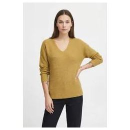 V-Ausschnitt-Pullover Only "ONLCAMILLA V-NECK L/S PULLOVER KNT NOOS", Damen, Gr. M, wood thrush detail:melange, Strick, Obermaterial: 74% Polyacryl, 24% Polyester, 2% Elasthan, meliert, regular fit normal, V-Ausschnitt, Strickb&uuml;ndchen, Pullover, Materialmix, regular fit