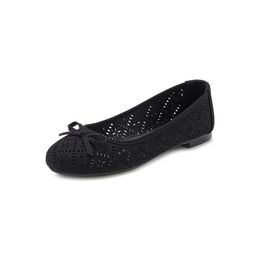 Lascana Ballerina 'Slip-On-Sneaker, Freizeitschuh, Slipper, Halbschuh,' schwarz Gr. 38 f&uuml;r Damen