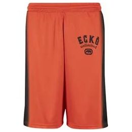 Shorts ECKO UNLTD. "Ecko Unltd. Ecko Unltd. Faded Soccer Shorts", Herren, Gr. S, US-Gr&ouml;&szlig;en, rot, schwarz, 100% Polyester, loose fit, Hosen Shorts