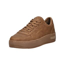 Sneaker Replay "Replay Sneaker Lederimitat", Herren, Gr. 44, tan, Lederimitat, Schuhe Sneaker