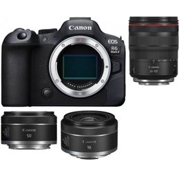 Canon EOS R6 II+RF 24-105mm F4 L IS USM+16mm f2,8 STM+50mm f1,8 STM