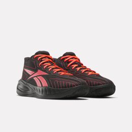 Basketballschuh Reebok "Reebok PRESS", Herren, Gr. 44,5, core schwarz, neon cherry, core schwarz, Schuhe