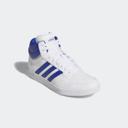 Sneaker adidas Sportswear "HOOPS 4.0 MID", Herren, Gr. 42,5, wei&szlig; (cloud wei&szlig;, royal blau, grau two), Synthetik, Schuhe Sneaker