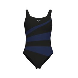 arena Badeanzug 'SHAPEWEAR BELLA C-CUP' Damen Gr&ouml;&szlig;e XXL indigo / schwarz / silber