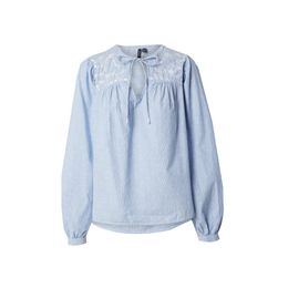 V&eacute;ro Moda Vero Moda Bluse 'VMNika' Damen Gr&ouml;&szlig;e M hellblau / wei&szlig;