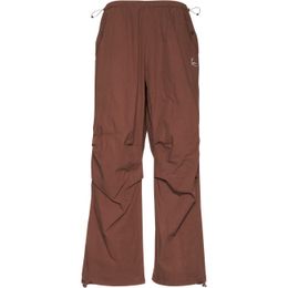 Karl Kani Herren Stoffhose "Karl Kani Herren KM233-032-3 KK Small Signature Parachute Pants"braun, Gr. XL, unifarben, 100% Baumwolle, Hosen