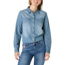 Timezone Jeanshemd in Hellblau - 56% | Gr&ouml;&szlig;e S | Damen-blusen