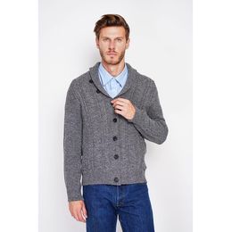 William de Faye Cardigan in Grau - 75% | Gr&ouml;&szlig;e 46 | Herren-pullover-cardigans