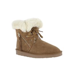 Gooce Leder-Winterboots "Agarita" in Hellbraun - 62% | Gr&ouml;&szlig;e 36 | Damen-stiefel
