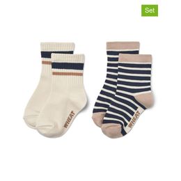 Wheat 2er-Set: Socken in Creme/ Dunkelblau - 24% | Gr&ouml;&szlig;e 21-24 | Babysocken-strumpfhosen