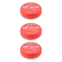 Essence Damen Rouge &raquo;soft touch mousse blush&laquo; Ebenm&auml;&szlig;iger und matter Look, zartes Puder-Finish, variable Deckkraft.