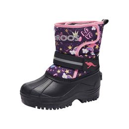 Kangaroos Winterstiefel "Shell" in Schwarz/ Rosa/ Lila - 39% | Gr&ouml;&szlig;e 32 | Kinderstiefel