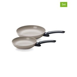 Fissler 2er-Set: Bratpfannen in Hellgrau - 32% | Kochgeschirr
