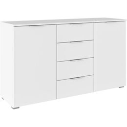 OTTO home Kombikommode &raquo;Sideboard Schubladenkommode AGORDO mit Dekor- oder Hochglanzfront&laquo; in zwei Griff-Farben, Breite 120 cm, vier gro&szlig;e Schubladen,