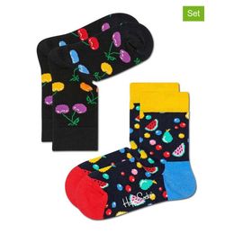 Happy Socks 2er-Set: Socken in Schwarz - 65% | Gr&ouml;&szlig;e 13-21 | Babysocken-strumpfhosen