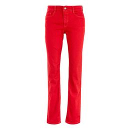 MAC Damen MAC Bequeme Jeans &raquo;Stella&laquo; Gerader Beinverlauf rot 36, L&auml;nge 34
