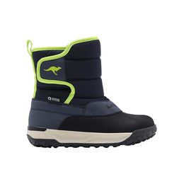 Kangaroos Winterstiefel "K-NB Koze" in Dunkelblau/ Gr&uuml;n - 29% | Gr&ouml;&szlig;e 32 | Kinderstiefel