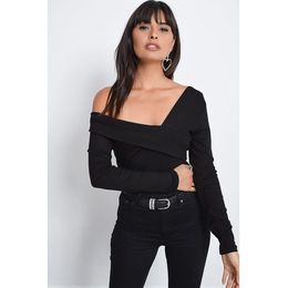 Cool and sexy Longsleeve in Schwarz - 52% | Gr&ouml;&szlig;e L | Damen-tops