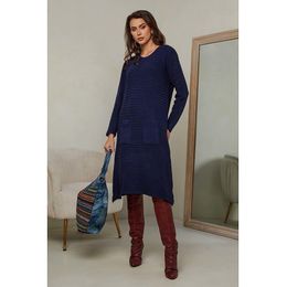 Jos&eacute;fine Strickkleid "Mahony" in Dunkelblau - 76% | Gr&ouml;&szlig;e M | Damen-kleider