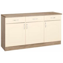 Wiho-K&uuml;chen wiho K&uuml;chen Unterschrank &raquo;Linz&laquo; 150 cm breit, in Landhaus-Optik beige
