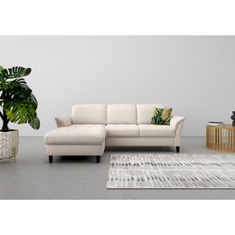 Sit & More sit&more Ecksofa &raquo;Maggiore L-Form&laquo; wahlweise mit Kopfteilverstellung, Bettfunktion und Bettkasten grau 95% Polyester, 5% Polyamid