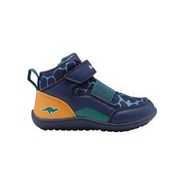 Kangaroos Barfu&szlig;schuhe "K-BFI Peppy EV" in Dunkelblau/ Petrol/ Gelb - 37% | Gr&ouml;&szlig;e 27 | Kinder-outdoor-sport-schuhe