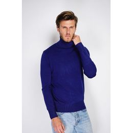 William de Faye Rollkragenpullover in Blau - 77% | Gr&ouml;&szlig;e 46 | Herren-plussize