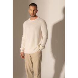 Perfect Cashmere Kaschmir-Pullover "Eden" in Creme - 55% | Gr&ouml;&szlig;e L | Herren-plussize