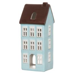 4Living Windlicht "Copenhagen" in Hellblau - (B)9 x (H)19 x (T)7,5 cm - 53% | Kerzen-vasen