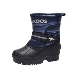 Kangaroos Winterstiefel "Shell" in Schwarz/ Dunkelblau - 37% | Gr&ouml;&szlig;e 25 | Kinderstiefel